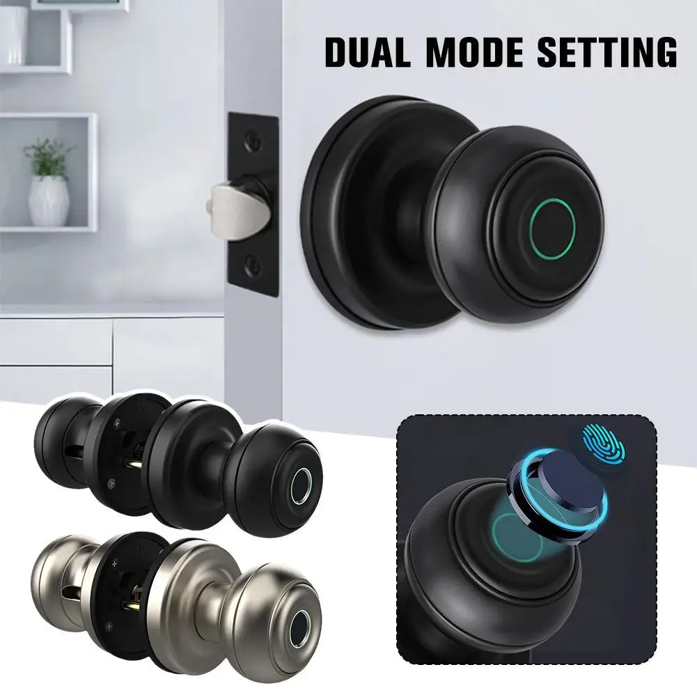 Smart Password Lock Indoor Fingerprint Lock Household Wooden Door ...