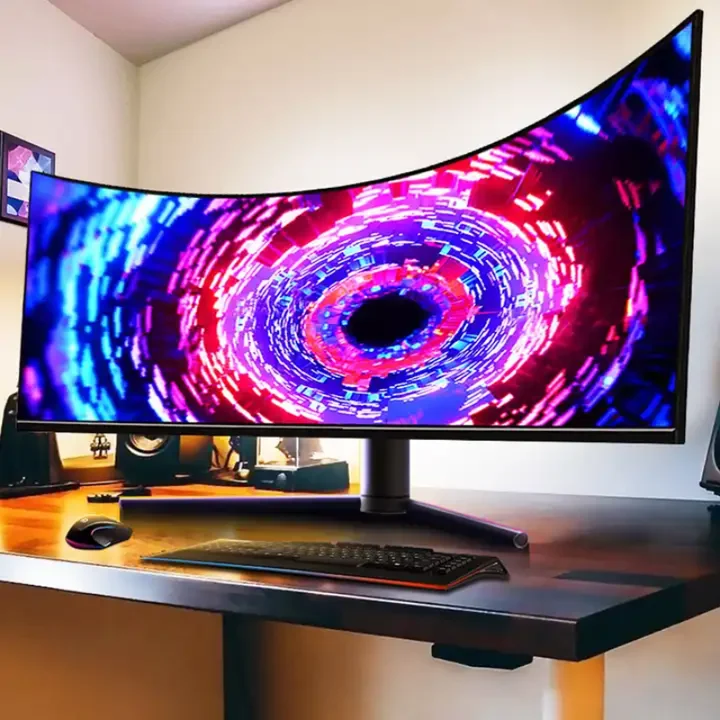 49-Inch 5K Curved 165Hz LED Frameless Gaming PC Monitor Big Screen ...