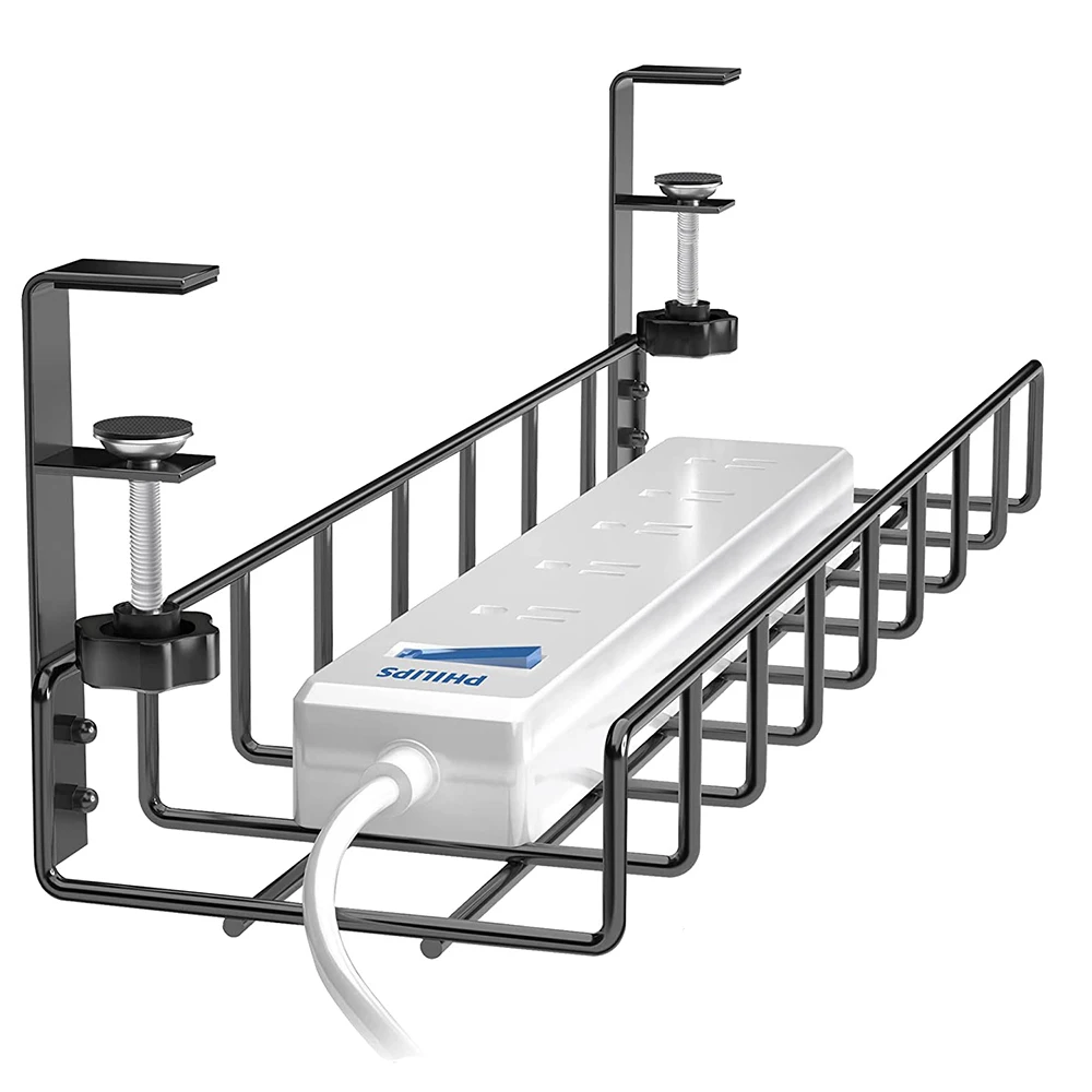 Under-Wire-Cable-Shelf-Basket-Desk-Rack-Electric-Organizer-Box-Hanging ...