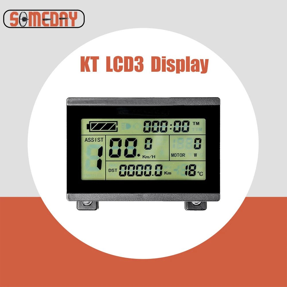 KT-Ebike-LCD-Display-Kuteng-24V-36V-48V-LCD3-Electric-Bike-Display-For ...