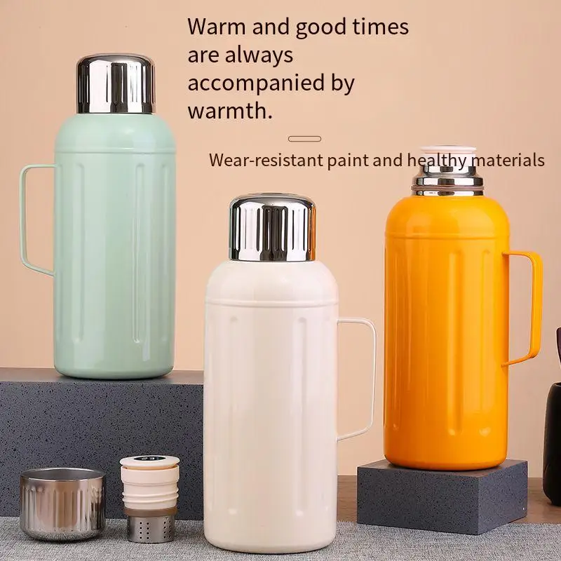 Large-Capacity-Stainless-Steel-With-Carrying-Handle-With-Lid-Thermos ...