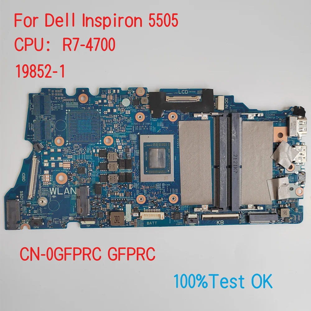 19852-1-For-Dell-Inspiron-5505-Motherboard-CPU-R3-R5-R7-CN-0YX59Y-YX59Y ...