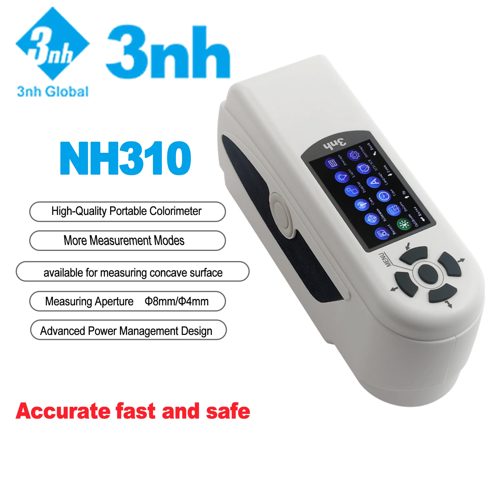 3NH-NH310-Professional-and-Efficient-Portable-ColorimeterColor ...