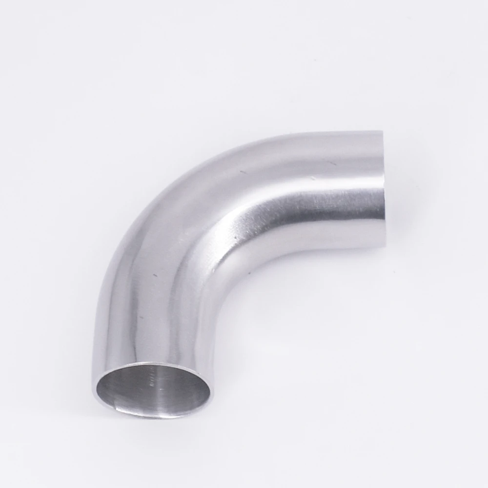 32mm 1.25 "OD 길이 20mm SUS 304 스테인레스 스틸 위생 버트 용접 90 Deg Elbow Pipe ...