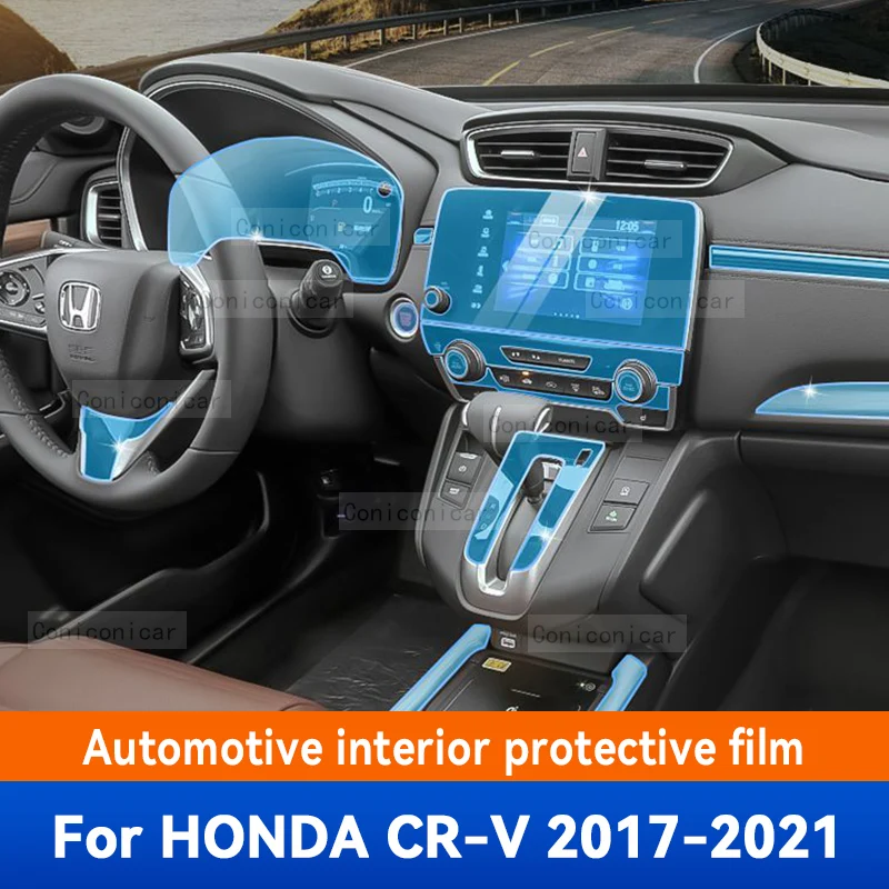 For-Honda-CR-V-CRV-2017-2021-Gearbox-Panel-Dashboard-Navigation-Automotive-Interior-Protective ...