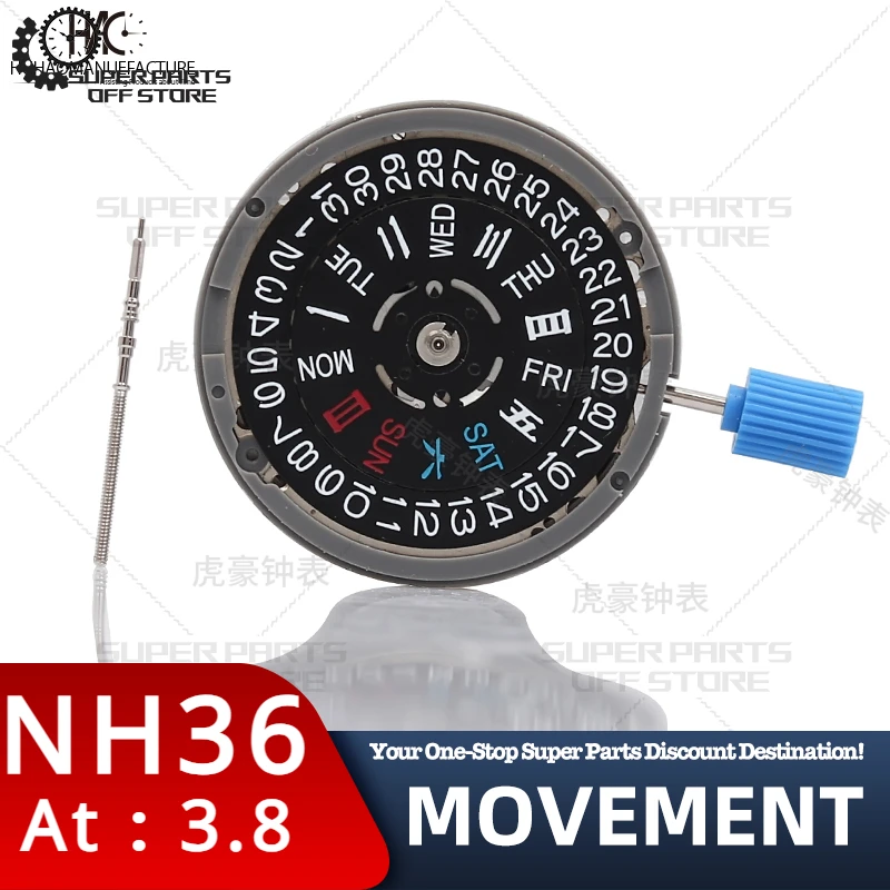New-Japanese-Original-Nh36-Movement-Automatic-Mechanical-Movement-Nh36a ...