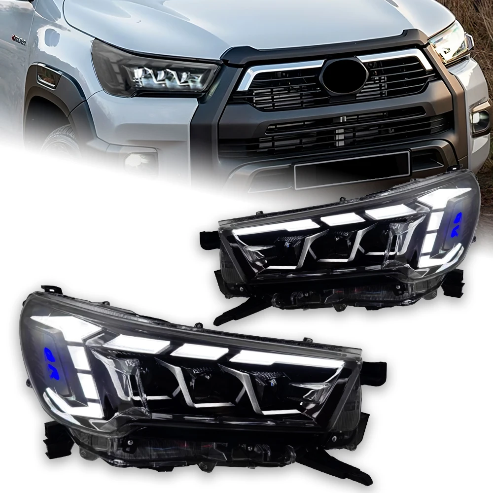 AKD Car Styling for Toyota Hilux Headlights 2021-2023 New Revo LED ...