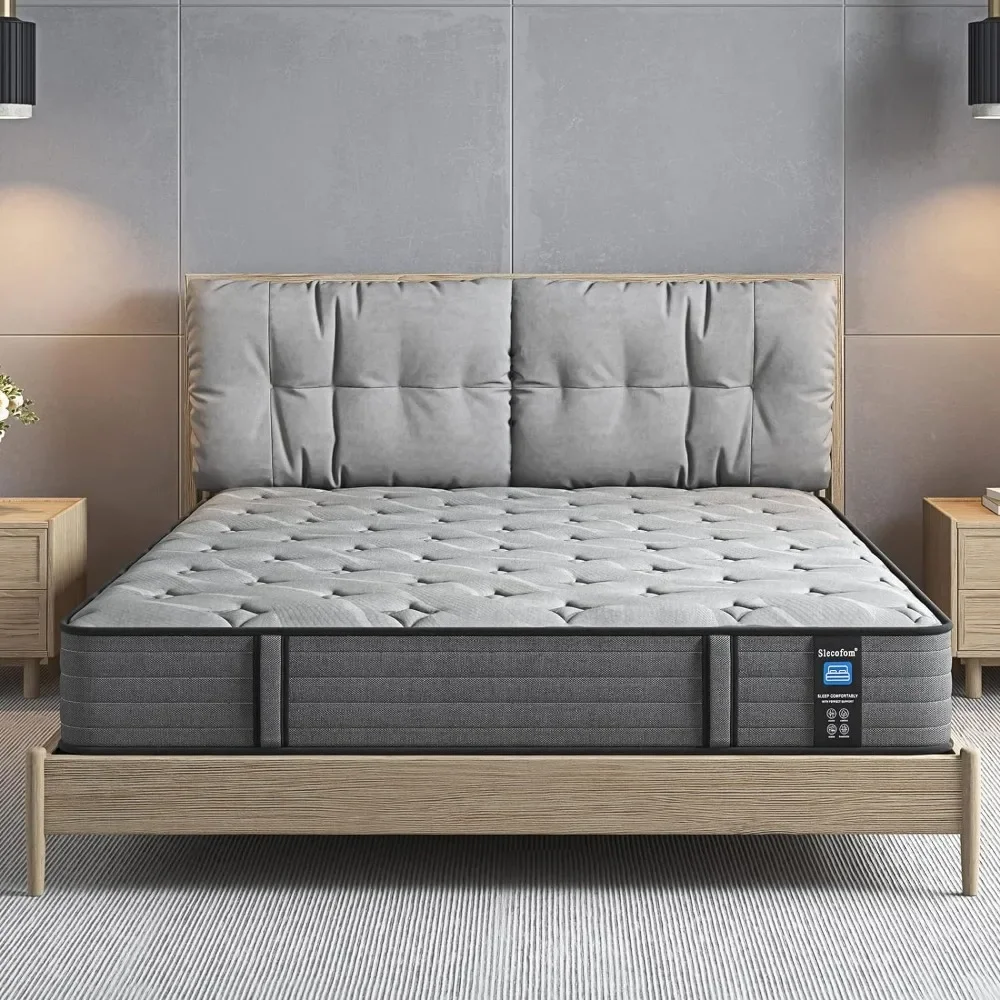 Colch-n-de-tama-o-Queen-colch-n-h-brido-de-resorte-de-bolsillo-de ...