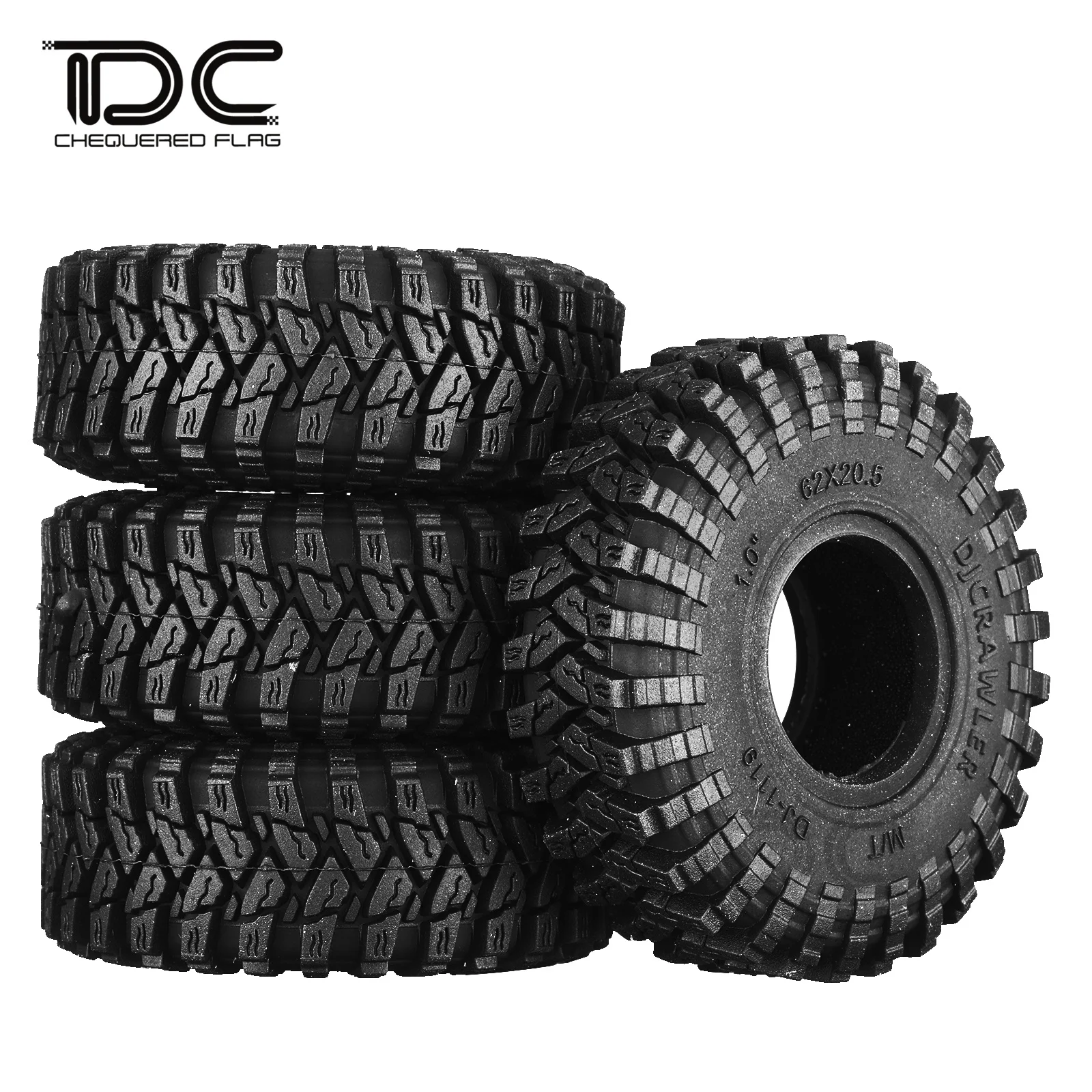 1-inch-Mud-Terrain-Tires-Butyl-Rubber-1-24-RC-Crawler-Truck-Car-Parts ...
