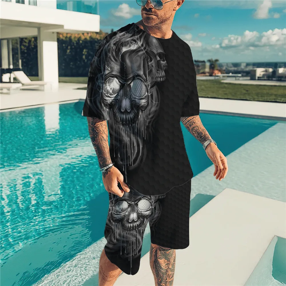 3D-Printing-Skull-Tracksuit-Men-Summer-Suit-2-Piece-Sportswear ...
