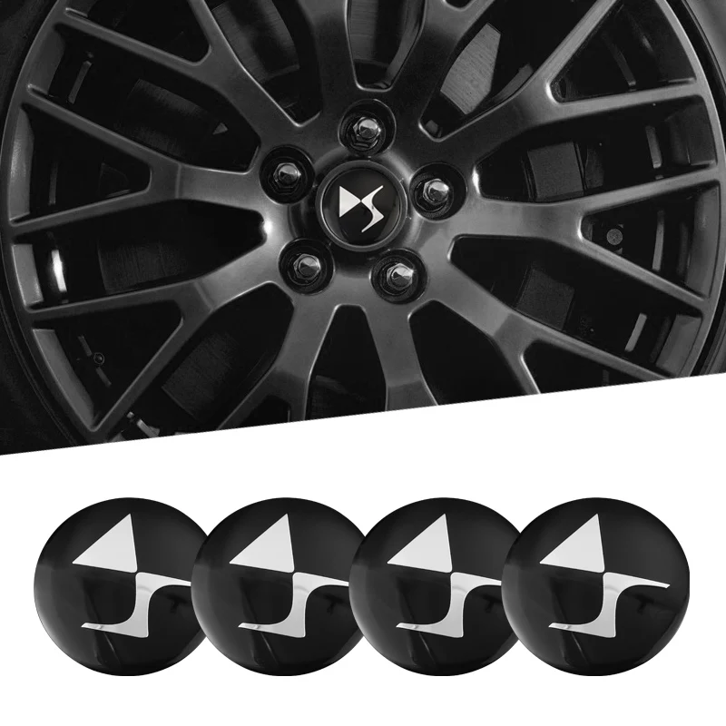 4 stuks Auto Wiel Stickers 56mm Auto Center Hub Cap Decal Voor DS GEEST ...
