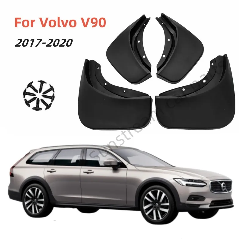 4pcs-Mudguards-for-Volvo-V90-2017-2018-2019-2020-Fender-Mud-Flap-Guard ...