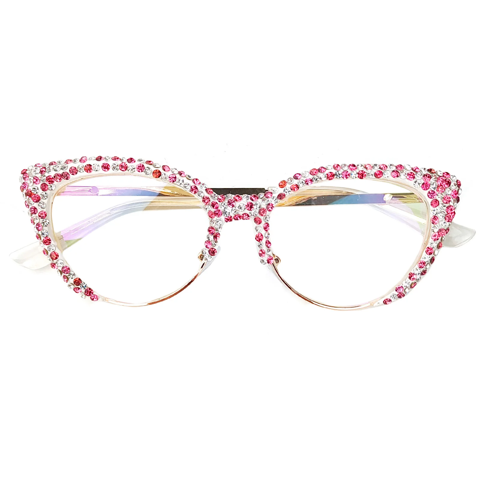 Half-Moon-Frame-Cat-Eye-Rhinestone-Reading-Glasses-for-Women-Sparkling ...