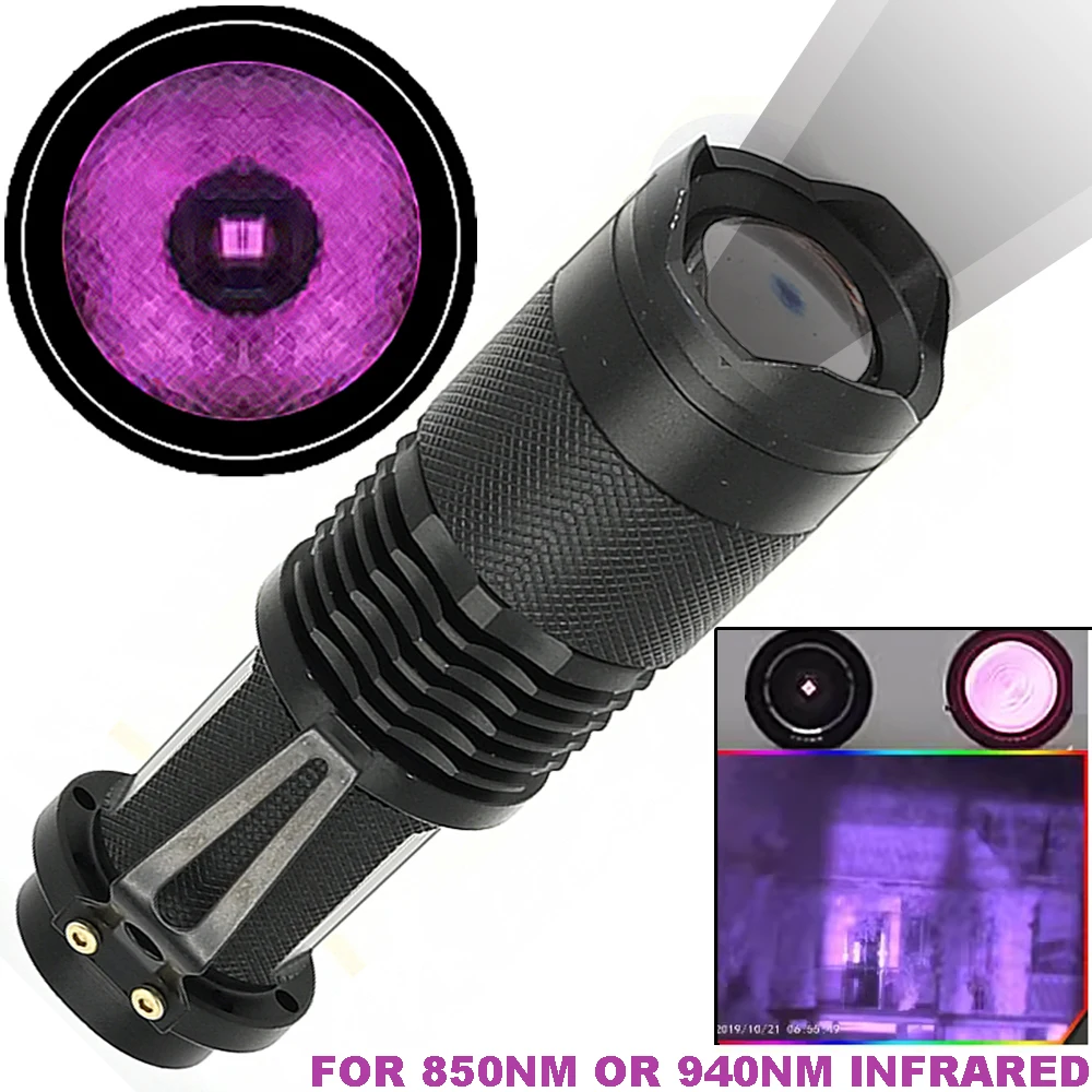 Infrared-Flashlight-850nm-Mini-Zoomable-LED-IR-Flashlights-Invisible ...