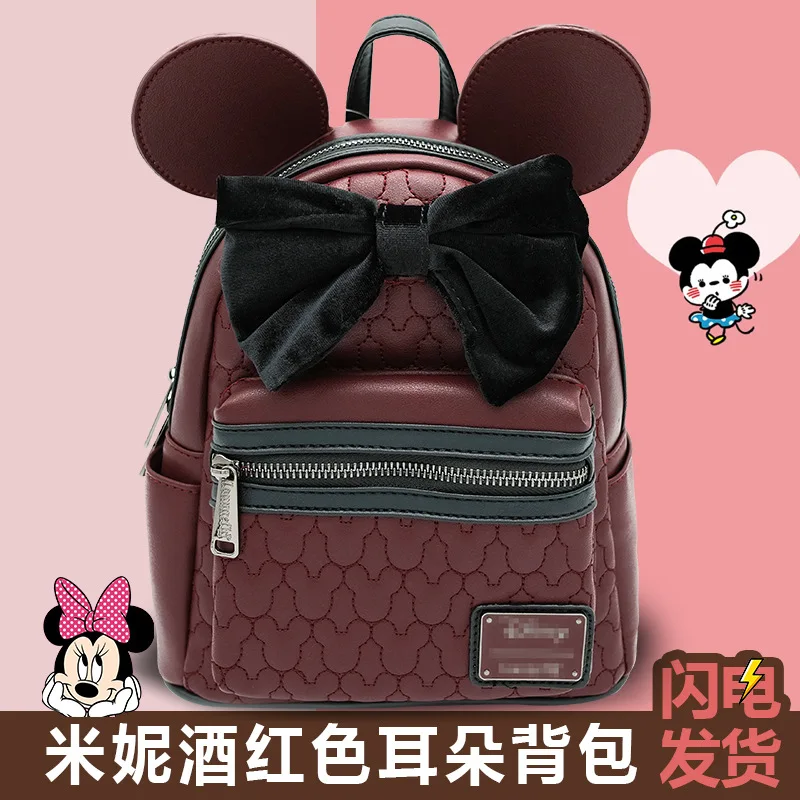 Disney-Loungefly-Mickey-Mouse-Peripheral-Minnie-Mickey-Wine-Red-Ear ...
