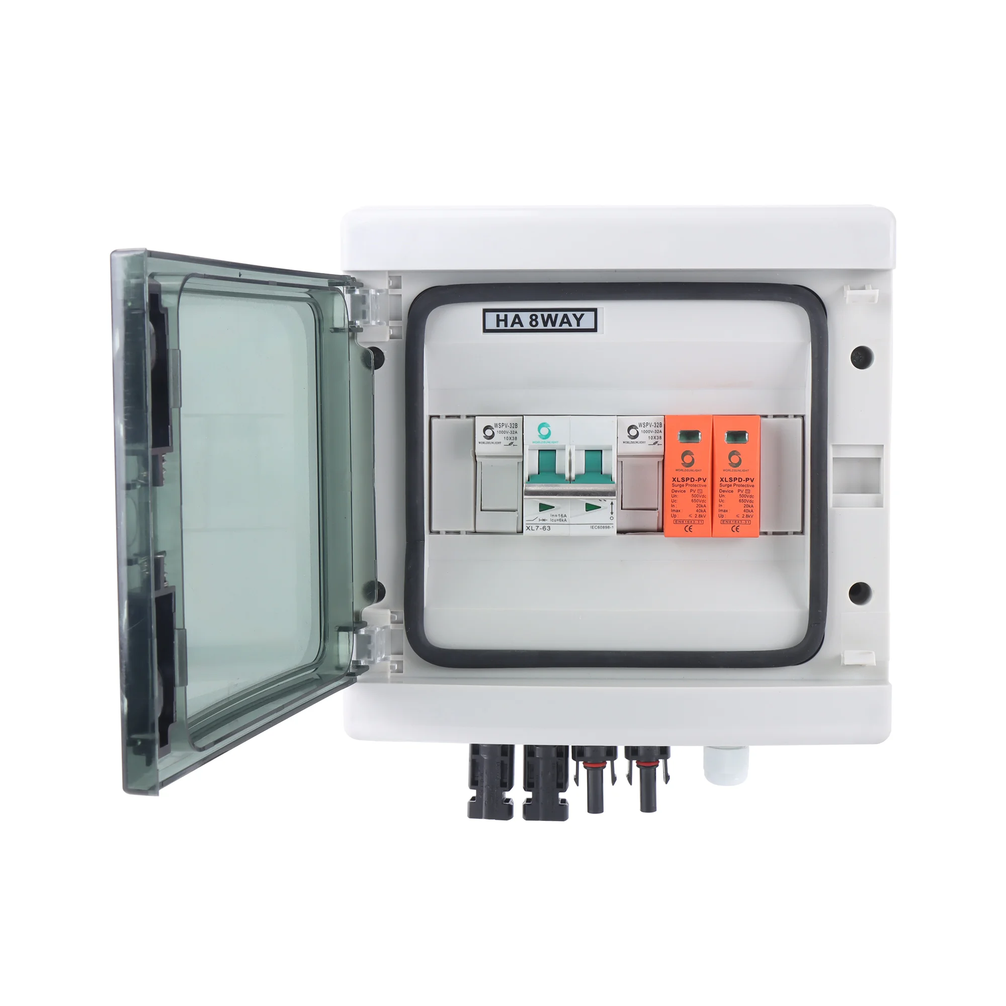 Solar Pv Combiner Box Wsdb Pv1 1 500v 600v 1 Input 1 Output 1 String For