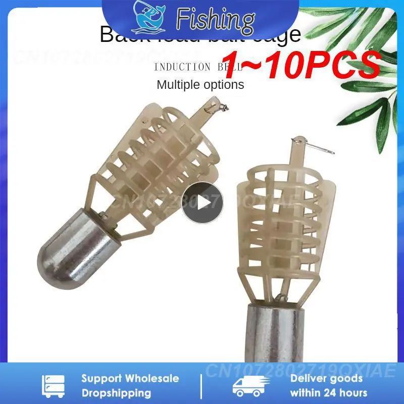 1-10PCS-Fishing-Bait-Cage-20g-30g-40g-50g-Connector-Sinker-Feeder ...