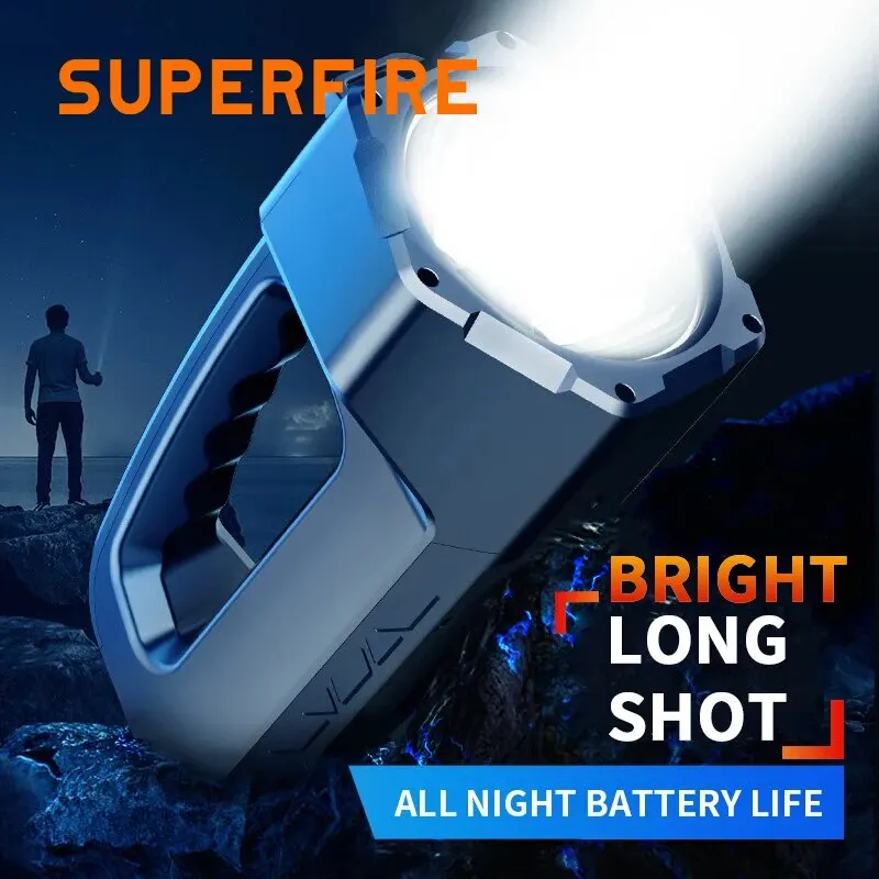 SUPERFIRE-linterna-LED-M17-Ultra-potente-con-carga-USB-para-Camping ...