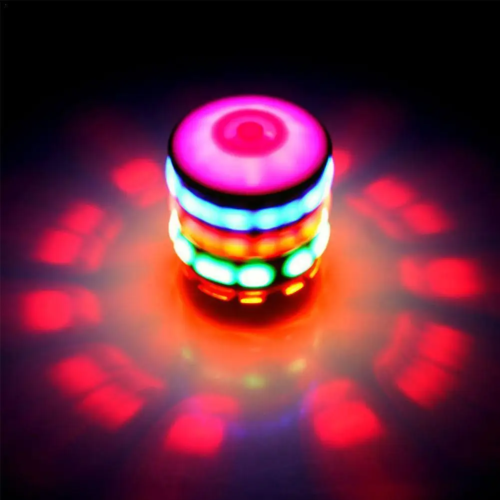 뮤직 자이로 페그 탑 스피닝 탑 재미있는 어린이 장난감 클래식 레이저 플래시 Led 선물 올해 새로운 컬러 자이로스코프 조명 Ufo N4c2 Aliexpress