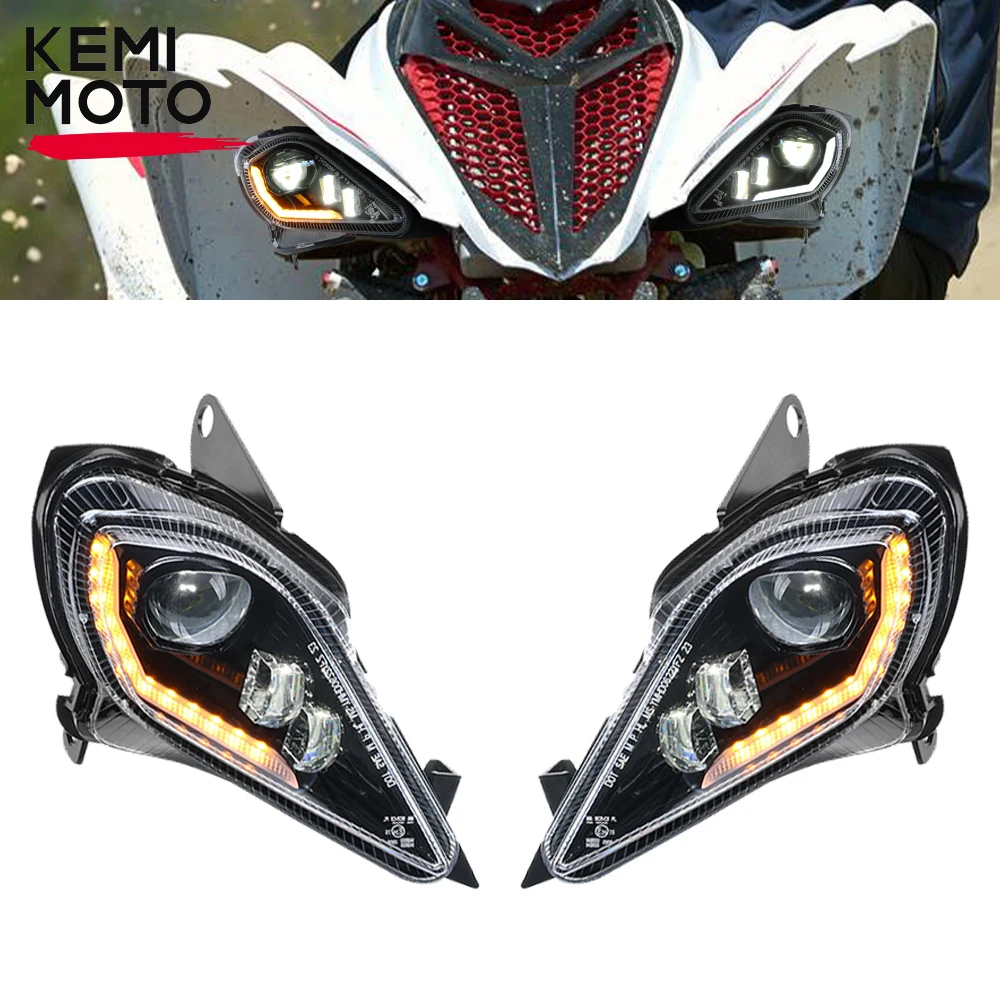 KEMIMOTO-LED-Headlight-E24-Mark-for-Yamaha-Raptor-700-700R-YFZ450 ...