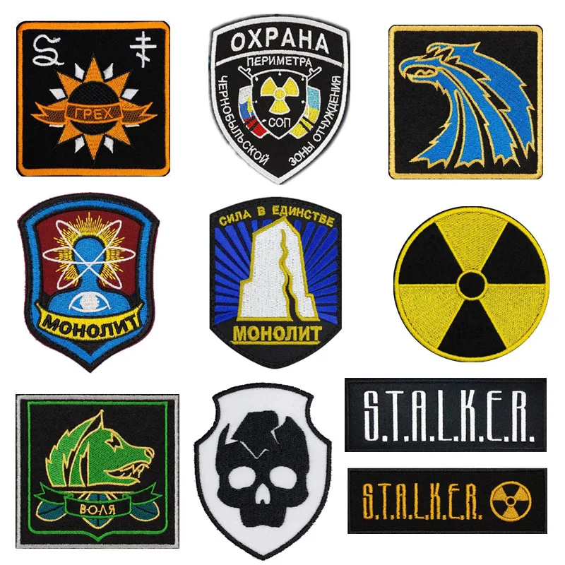 STALKER-S-T-A-L-K-E-R-Factions-Mercenaries-Loners-Atomic-Power-Badge ...