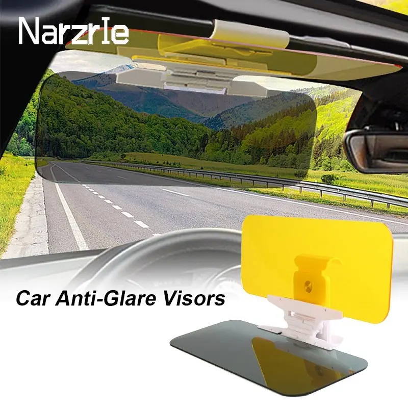Viseira para carro 2 em 1, visão noturna, anti uv, espelho para direção ...