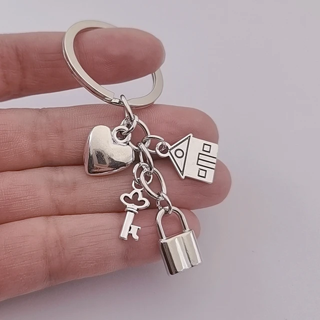 Key And Lock Couple Keychains