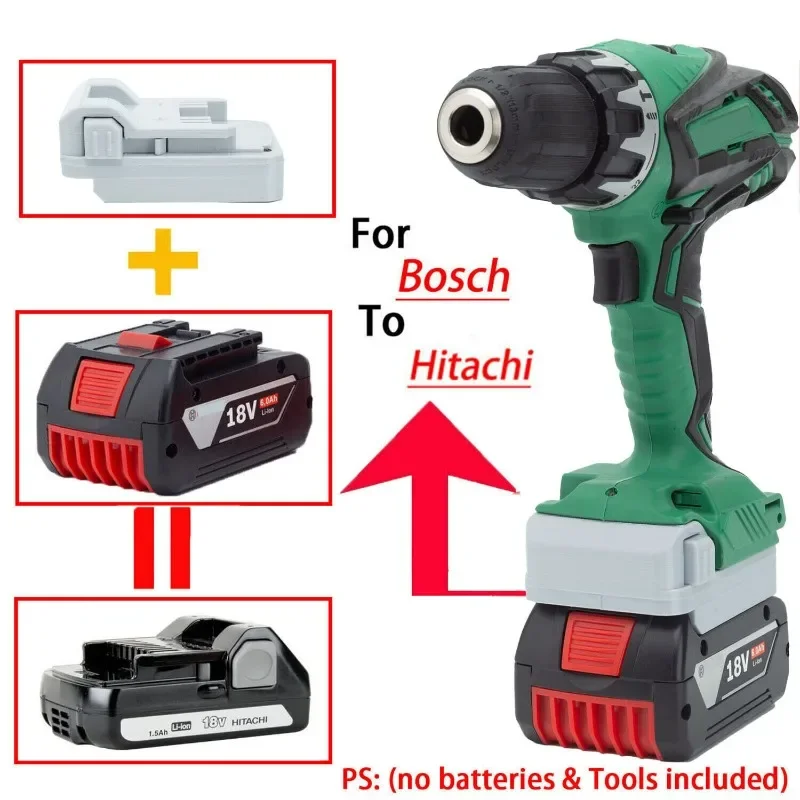 Battery-Adapter-Converter-For-Bosch-18V-To-for-Hitachi-HiKoKI-18V ...