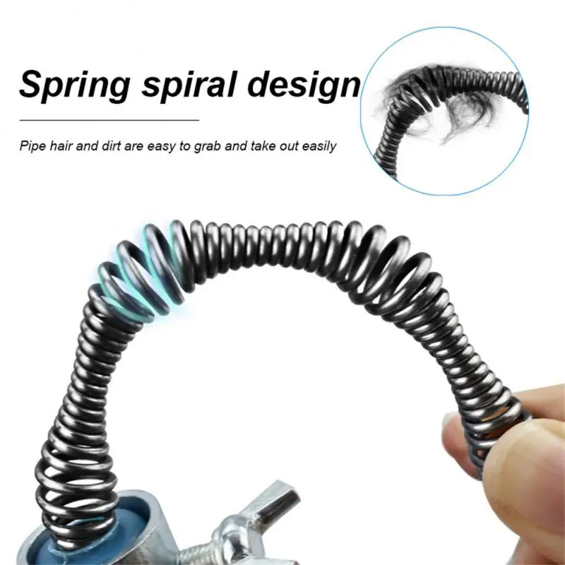 Drain Unblocker Professional Flexible Spring Steel Plastic Household ...