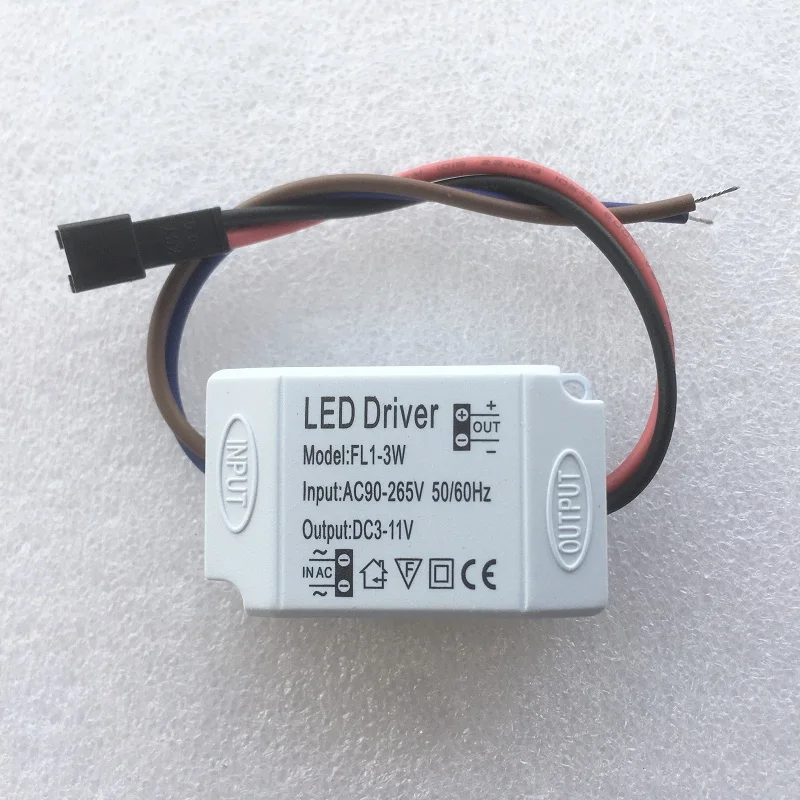 1-3w Led Driver 250ma Constant Current Input Ac90-265v Output Dc3-11v ...