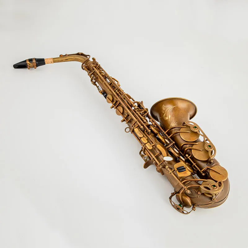 French-Make-Unique-Retro-Alto-Saxophone-New-Brass-Antique-Copper-Eb ...