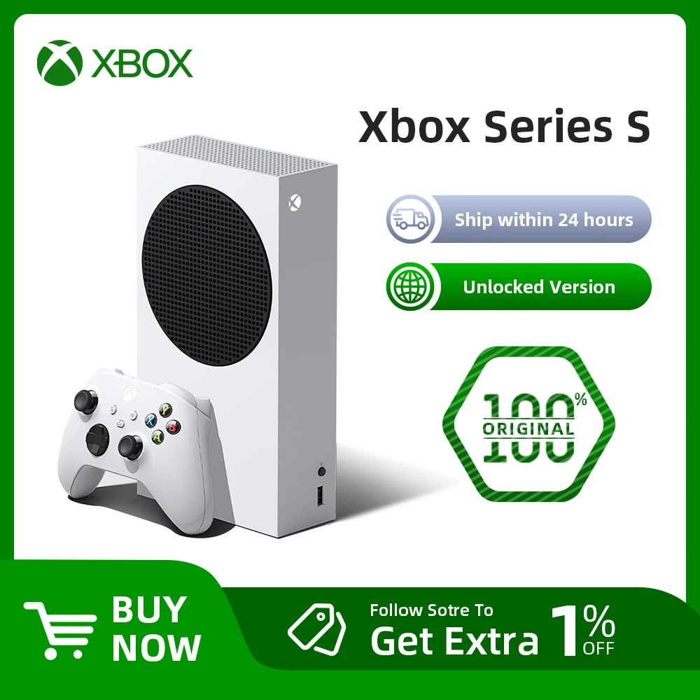 100% New Orginal Microsoft Xbox Series S Game Consoles XSS