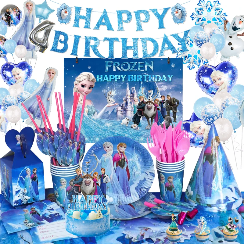 Disney-Frozen-Birthday-Party-Decorations-Balloon-Elsa-Happy-Birthday ...