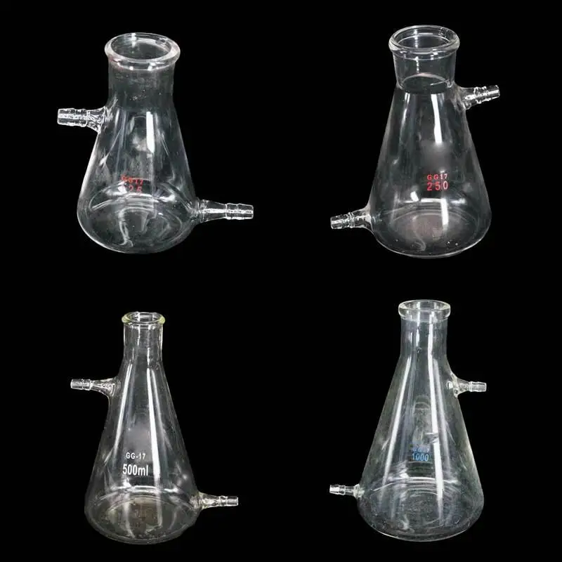 125-250-500-1000ml-Borosilicate-Glass-Filtering-Flask-Suction-Flask-Lab ...