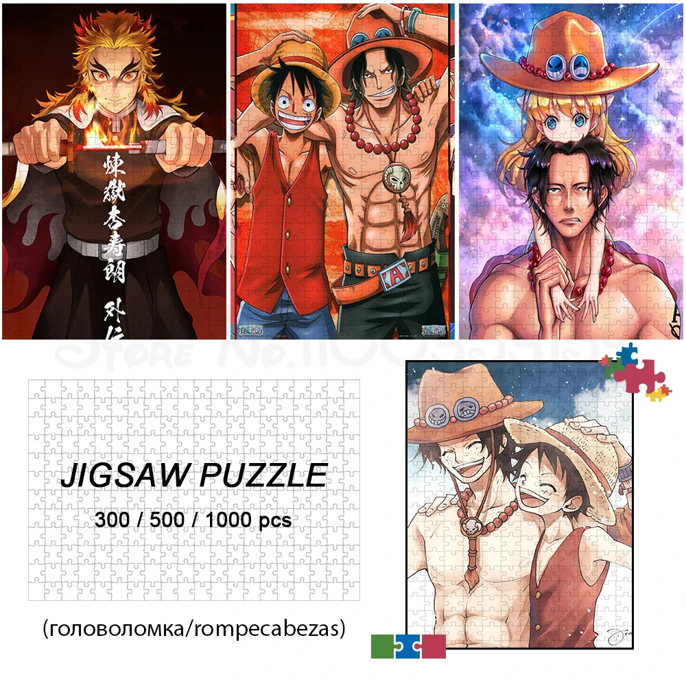 300-500-1000-Pieces-Anime-Puzzle-One-Piece-Jigsaw-Puzzles-Luffy-Zoro ...