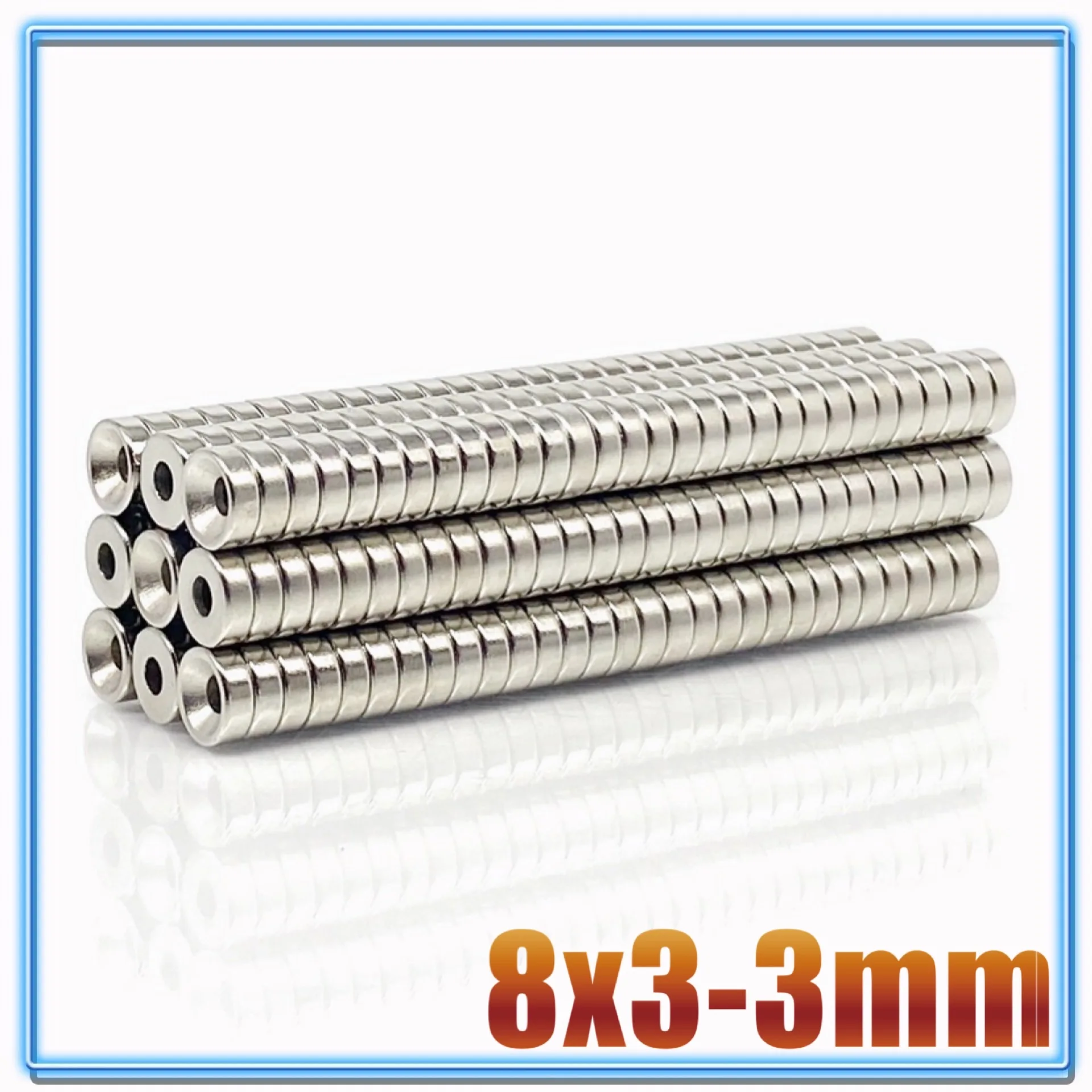 5-1000Pcs-8x3-3-Neodymium-Magnet-8x3-Hole-3-N35-NdFeB-Round-Super ...