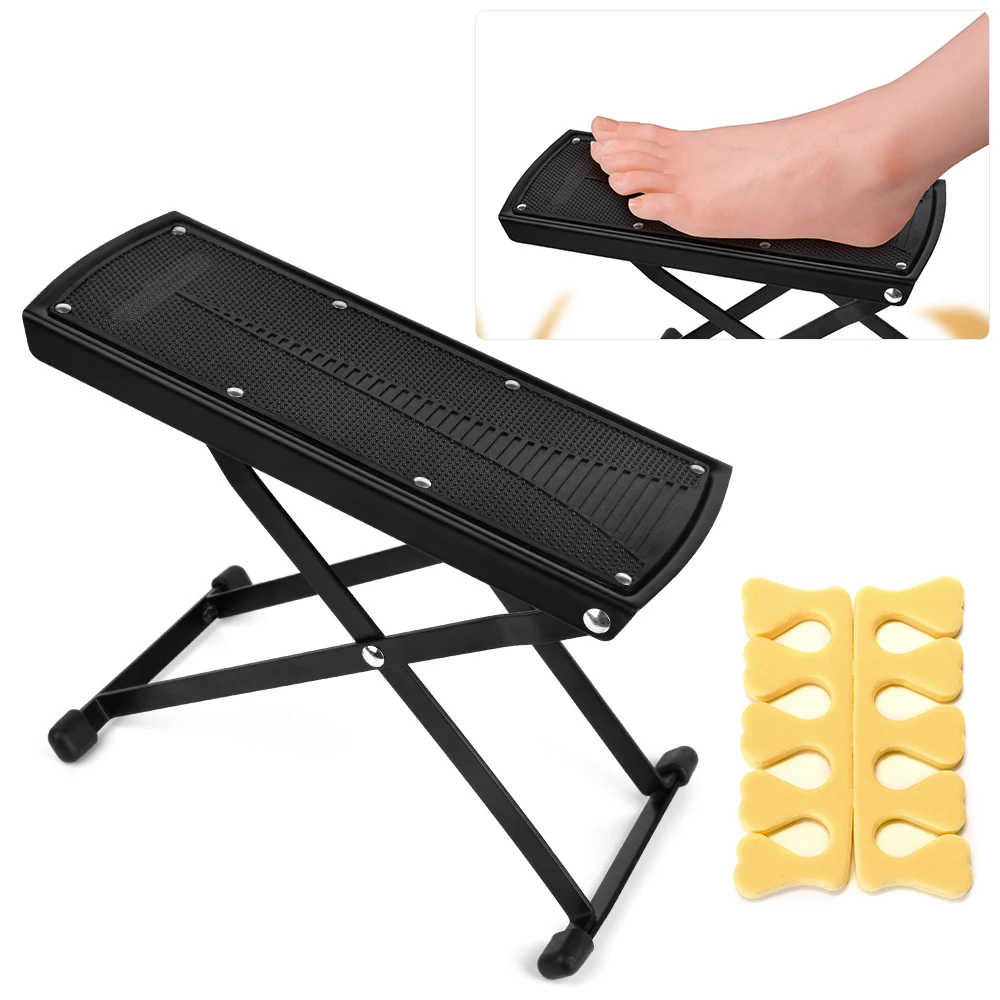 KADS-Pedicure-Foot-Rest-Stand-Adjustable-Height-Foldable-Foot-Rest ...