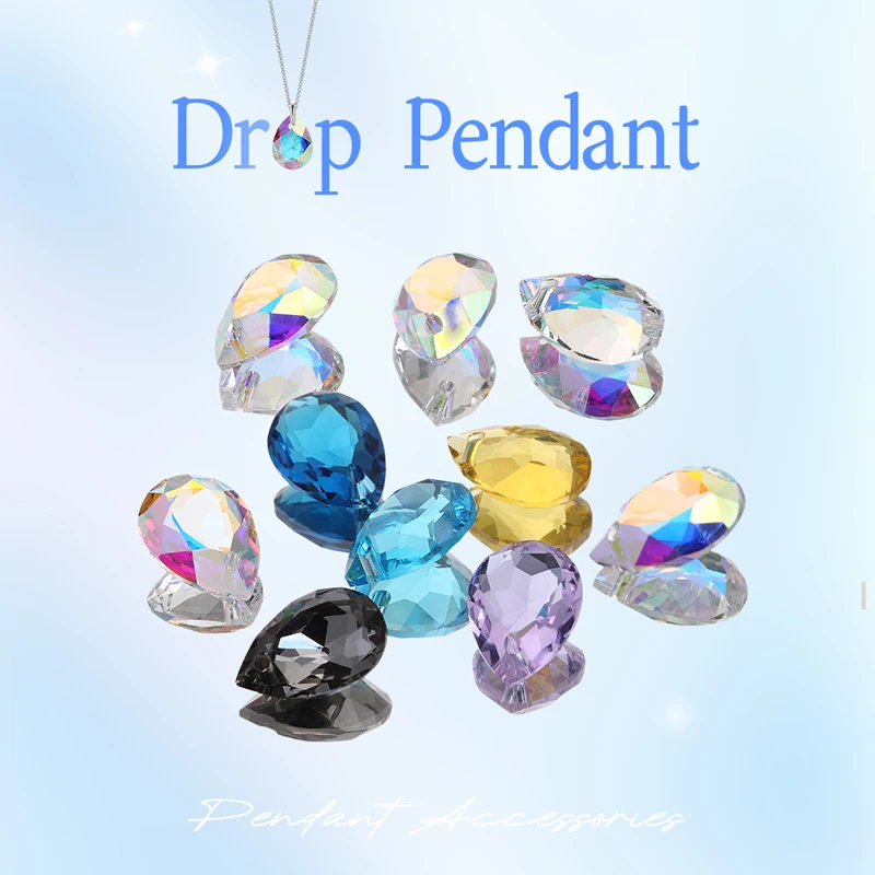 Drop Pendant For Jewelry Decoration Glitter Rhinestones With Hole ...
