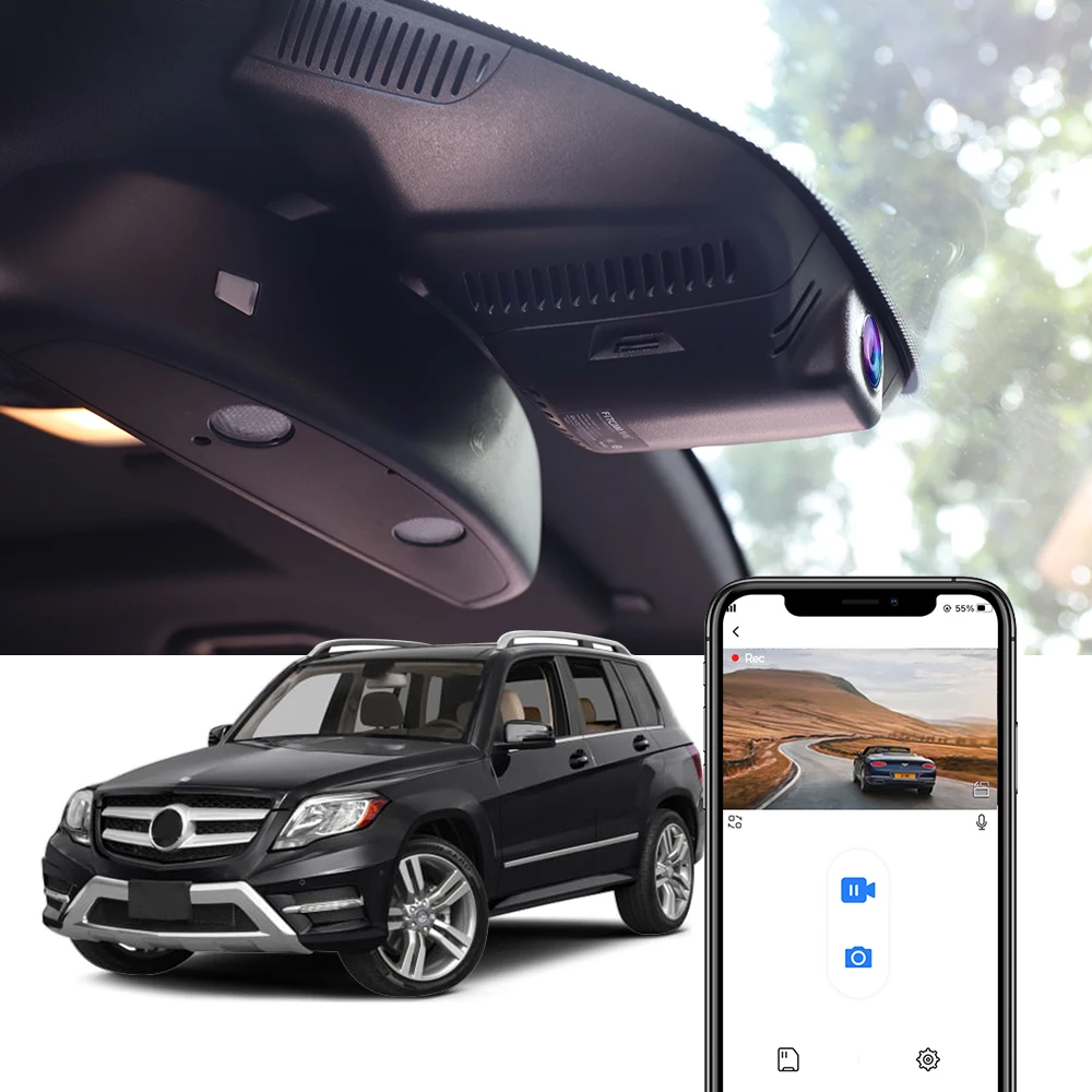 4K-Plug-and-Play-Dash-Cam-for-Mercedes-Benz-GLK-2010-2011-2012-2013 ...