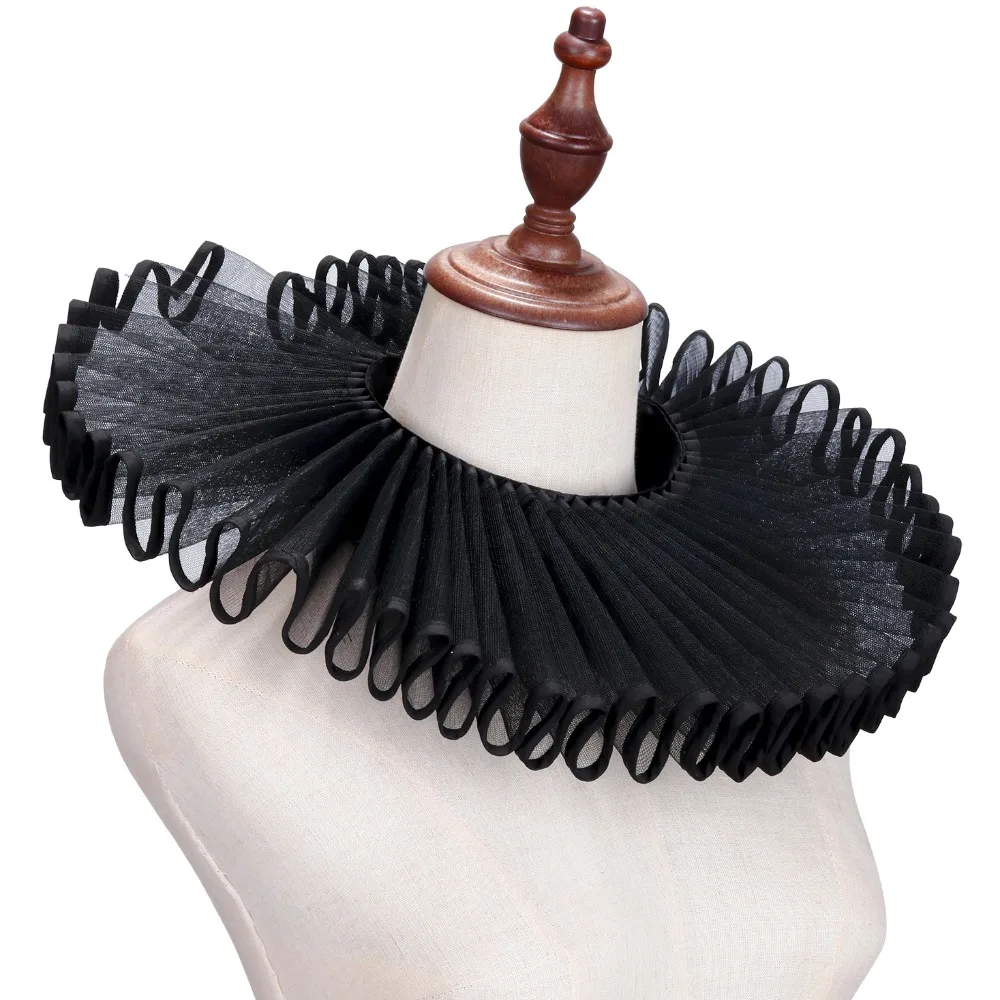 Detachable Shakespeare Neck Ruffled Collar Elegant Opera Renaissance ...