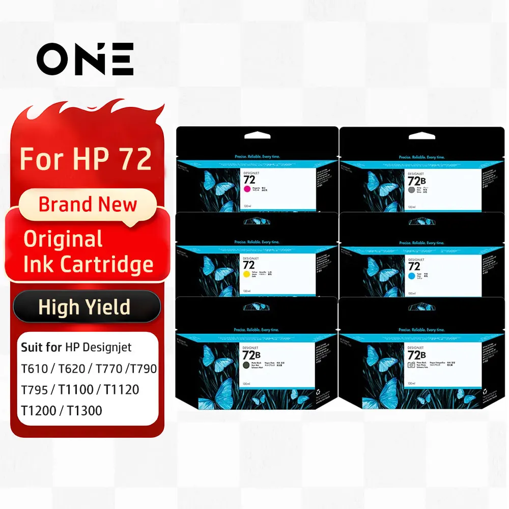 Nuevo cartucho de tinta genuino Hp 72 HP 72B HP72 para impresora ...