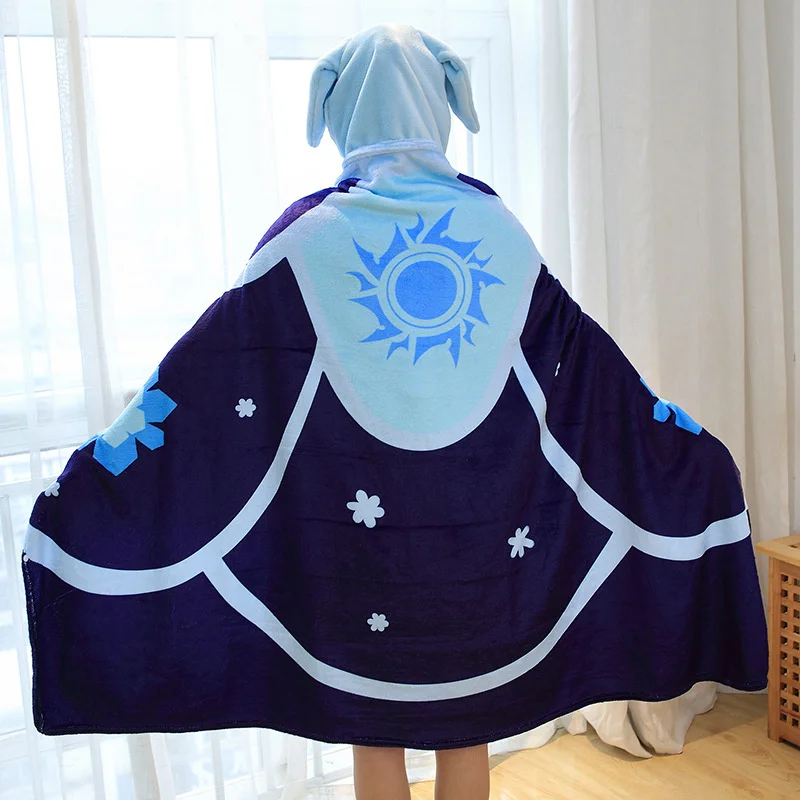 Genshin Impact Cryo Abyss Mage Cospaly Cloak Costume Hoodie Easy Wear ...