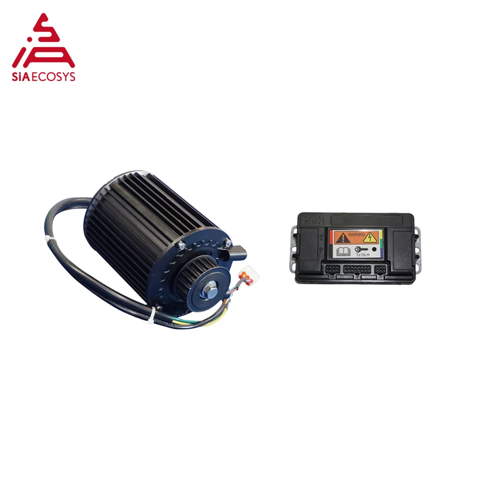 QS 90 1000W 72V 55KPH Mid Drive Motor Kits with EM50-4 Controller Belt ...