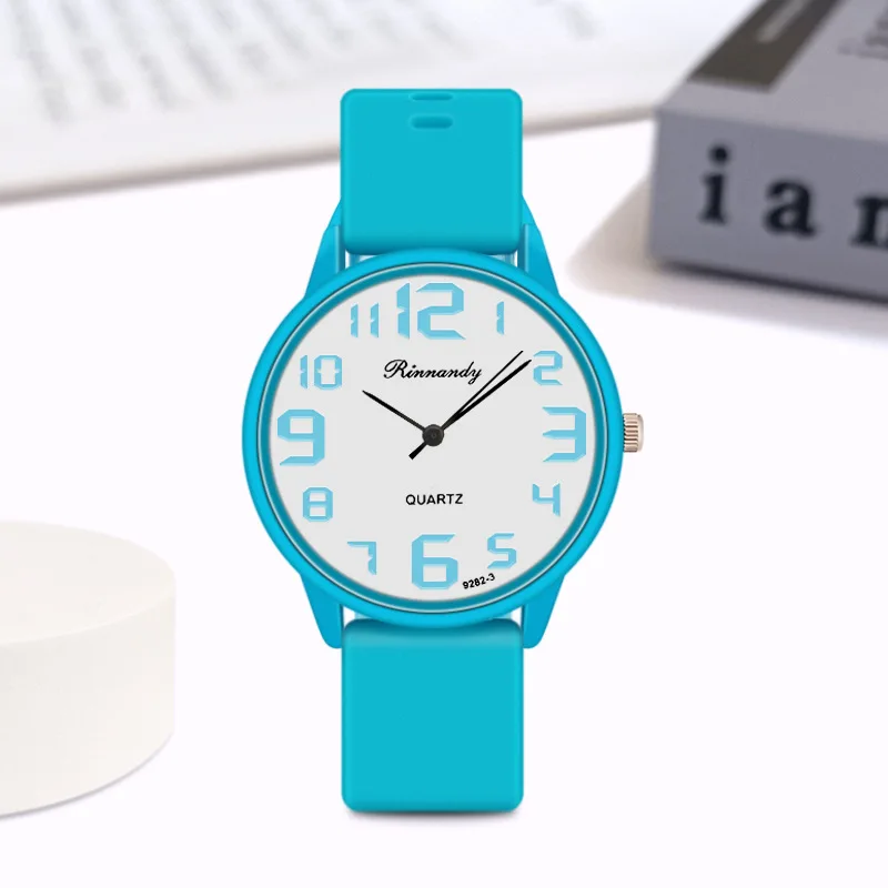 Women Simple Silicone Watches Set Minimalist Number Ladies Qualities ...