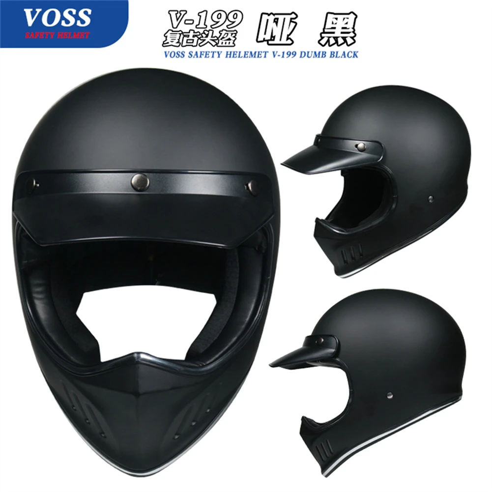 Matte Black Motorcycle Helmet