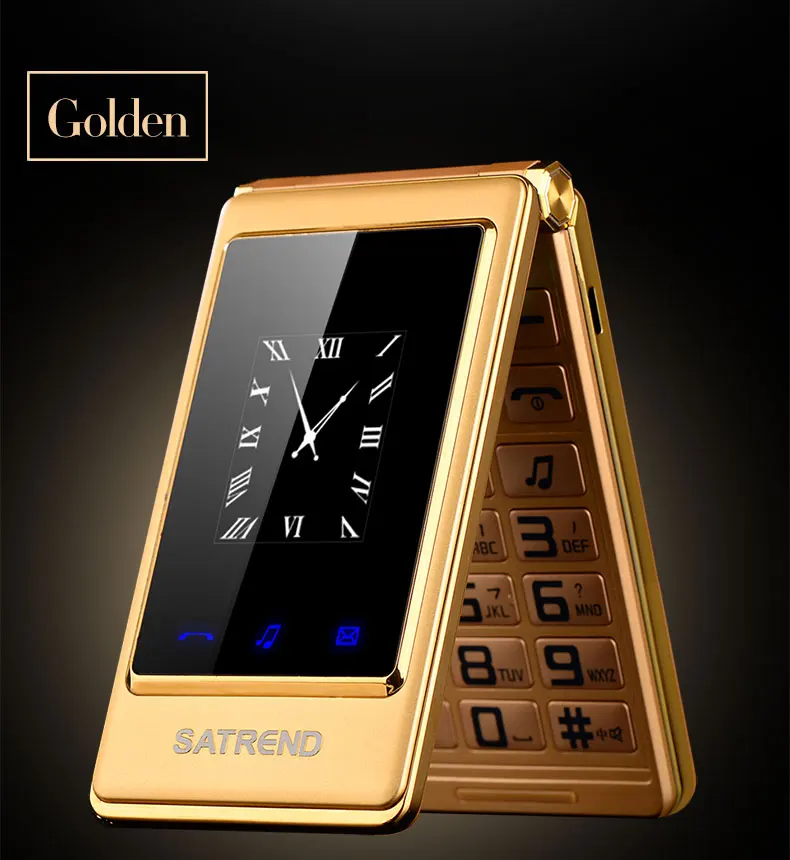 UNIWA A15 Dual Screen GSM Feature Phone Big Push-Button Flip Phone Dual ...