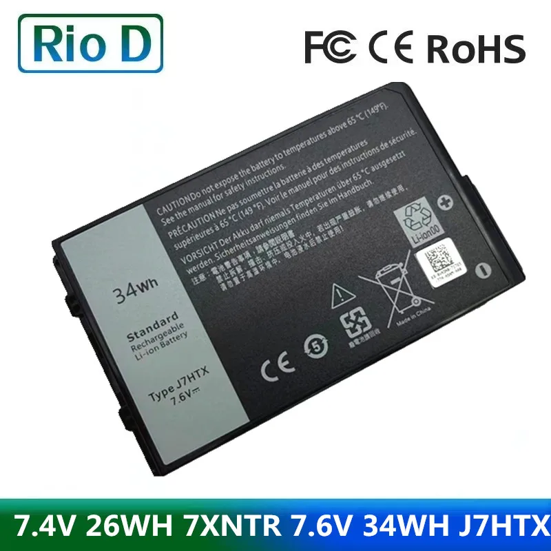 7-4V-26WH-7XNTR-7-6V-34WH-J7HTX-2JT70-Laptop-Battery-For-Dell-Latitude ...