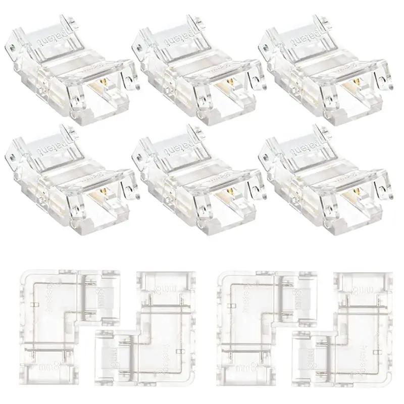 AB11-10Piece 2 Pin 8Mm Cob LED Connector Kit Replacement Parts ...