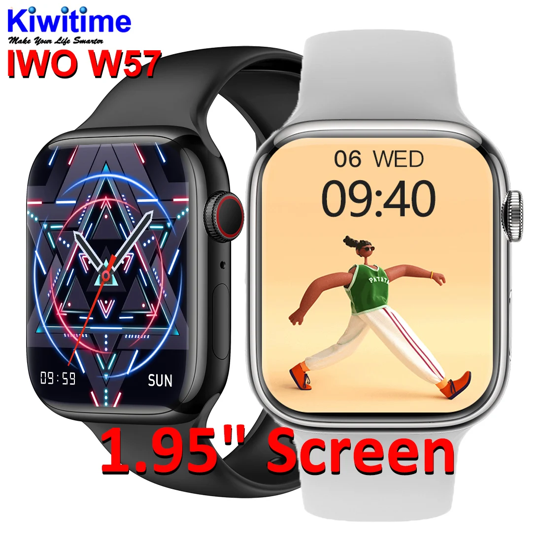 Kiwitime Iwo W37 Pro Plus Smartwatch Watch 7 Pro 44mm 1.75 Inch Screen ...