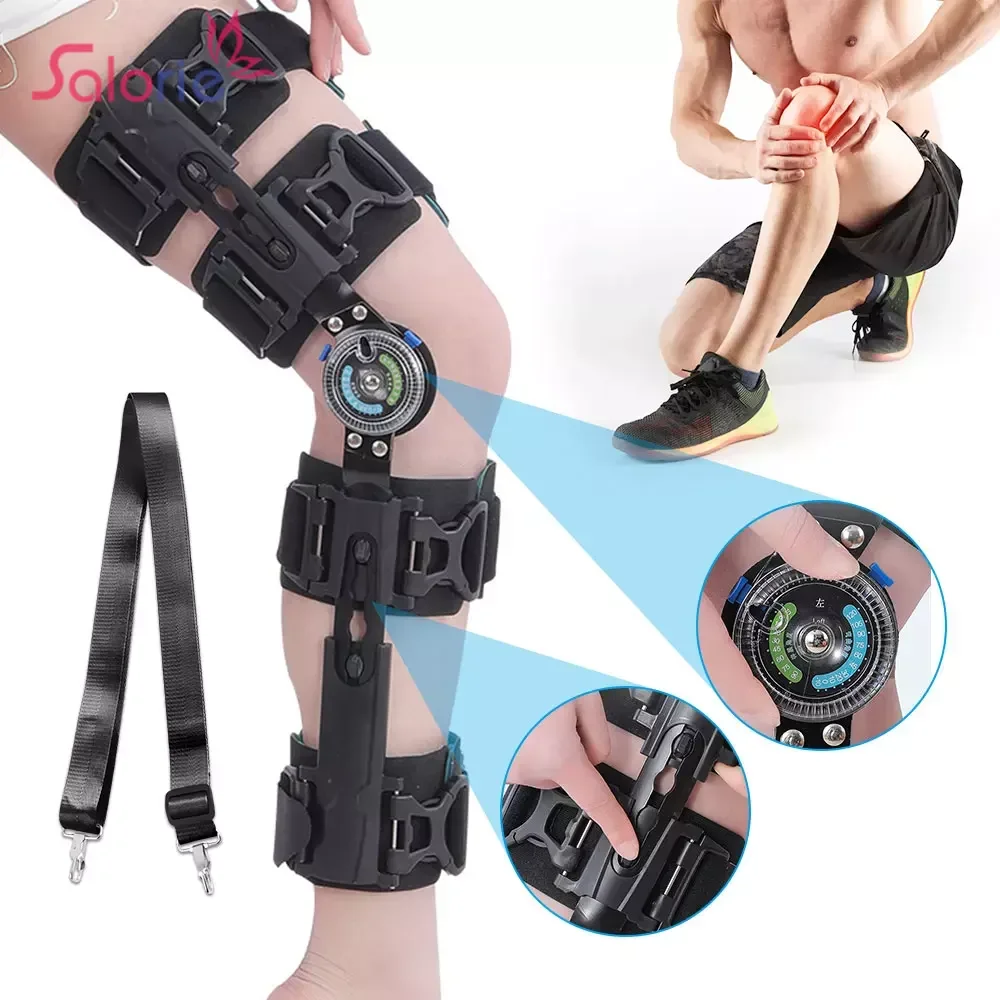Adjustable-Hinged-Knee-Leg-Brace-Orthosis-Stabilizer-Surgery-Recovery ...
